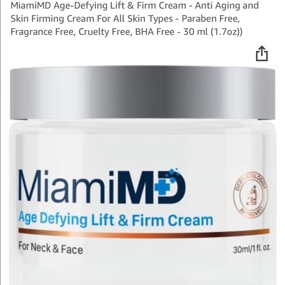 MiamiMD | Skincare | Miamimd Agedefying Lift Firm Cream | Poshmark